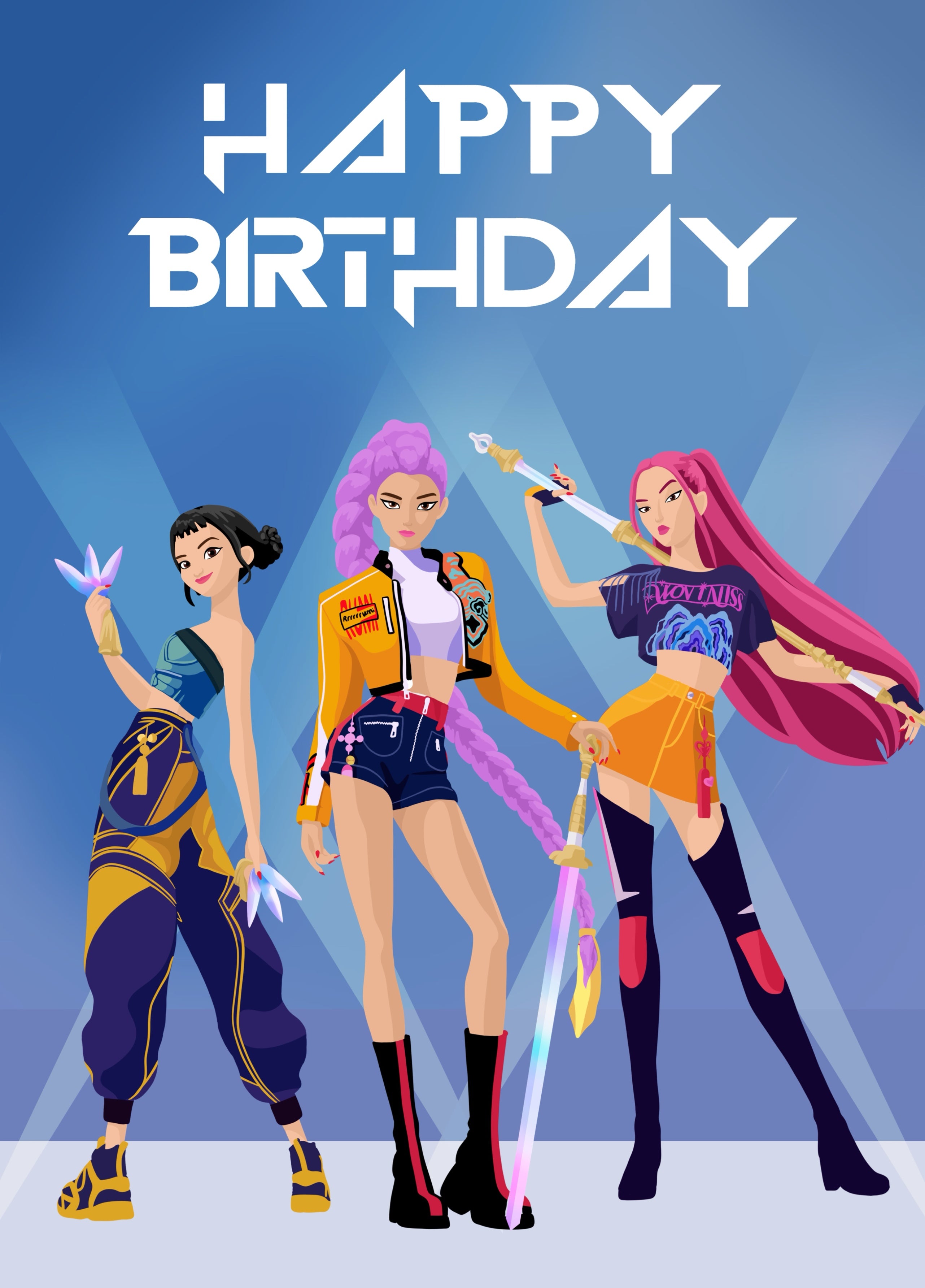 Kpop Demon Hunters Happy Birthday – Scribbler Cards & Gifts
