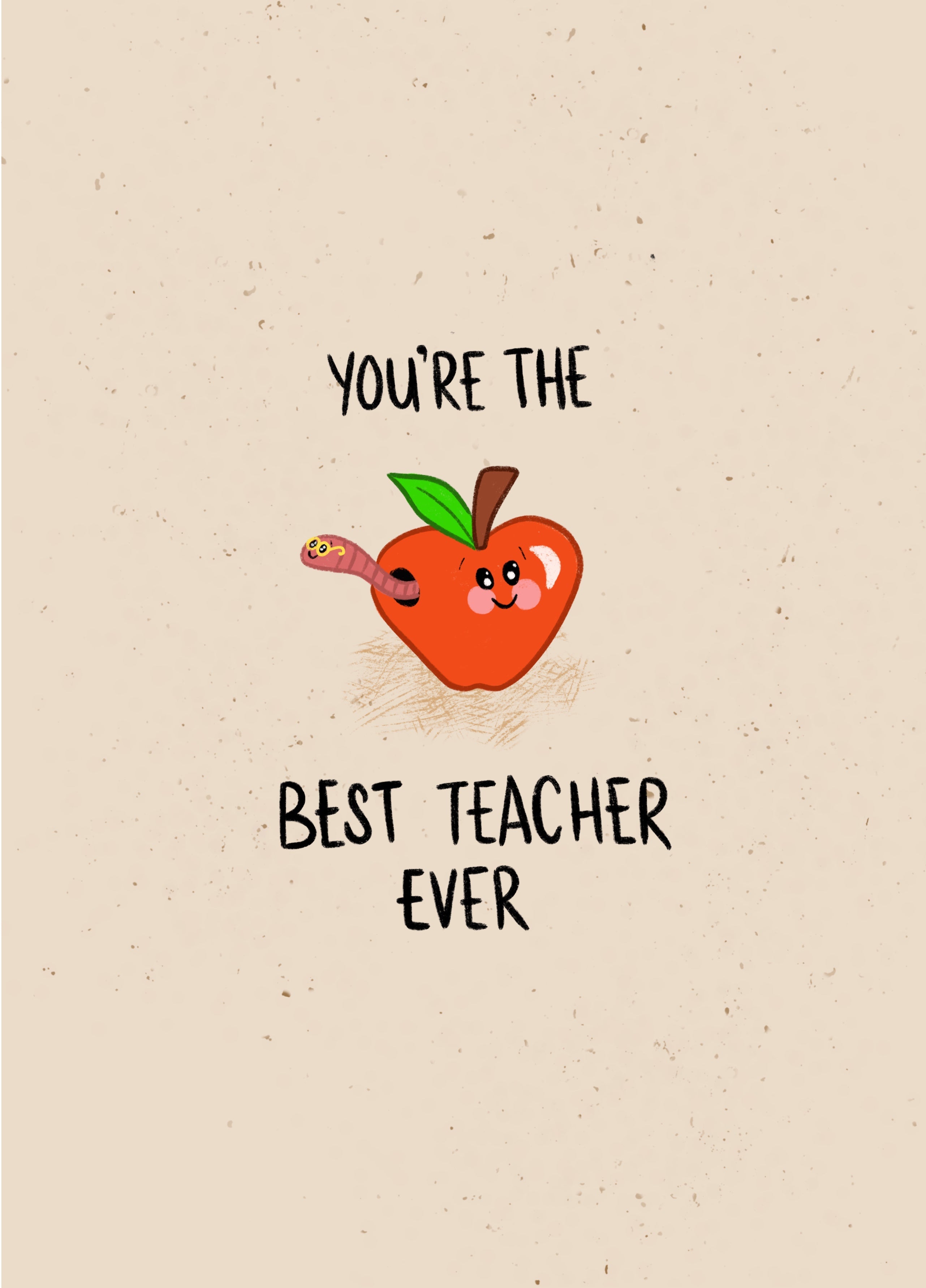 You Are The Best Teacher For Being The Best Teacher Thank You Card