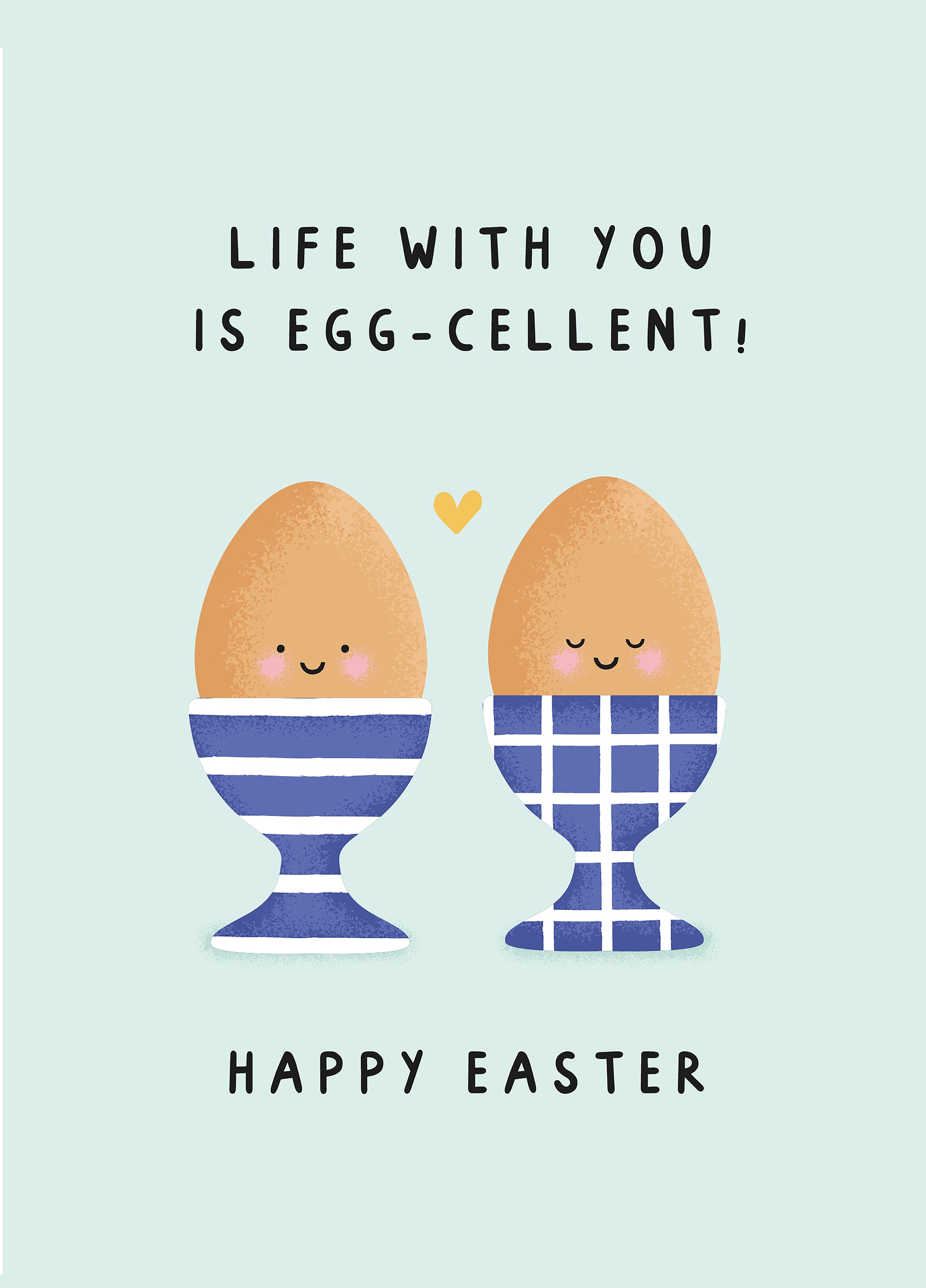 Life With You Is Eggcellent' - Cute Pun Easter Card – Scribbler Cards ...