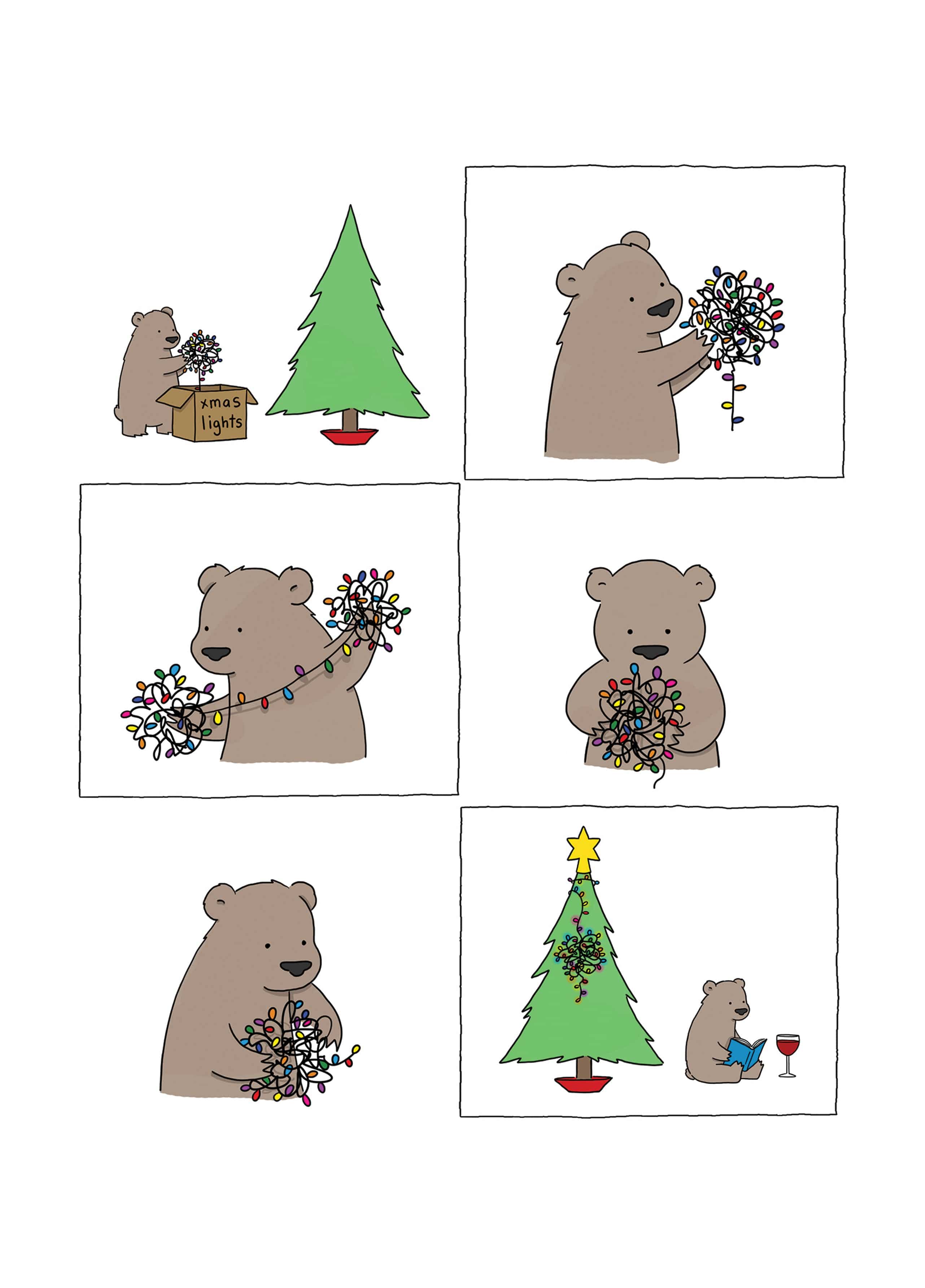 Christmas Lights Card Scribbler Cards And Ts