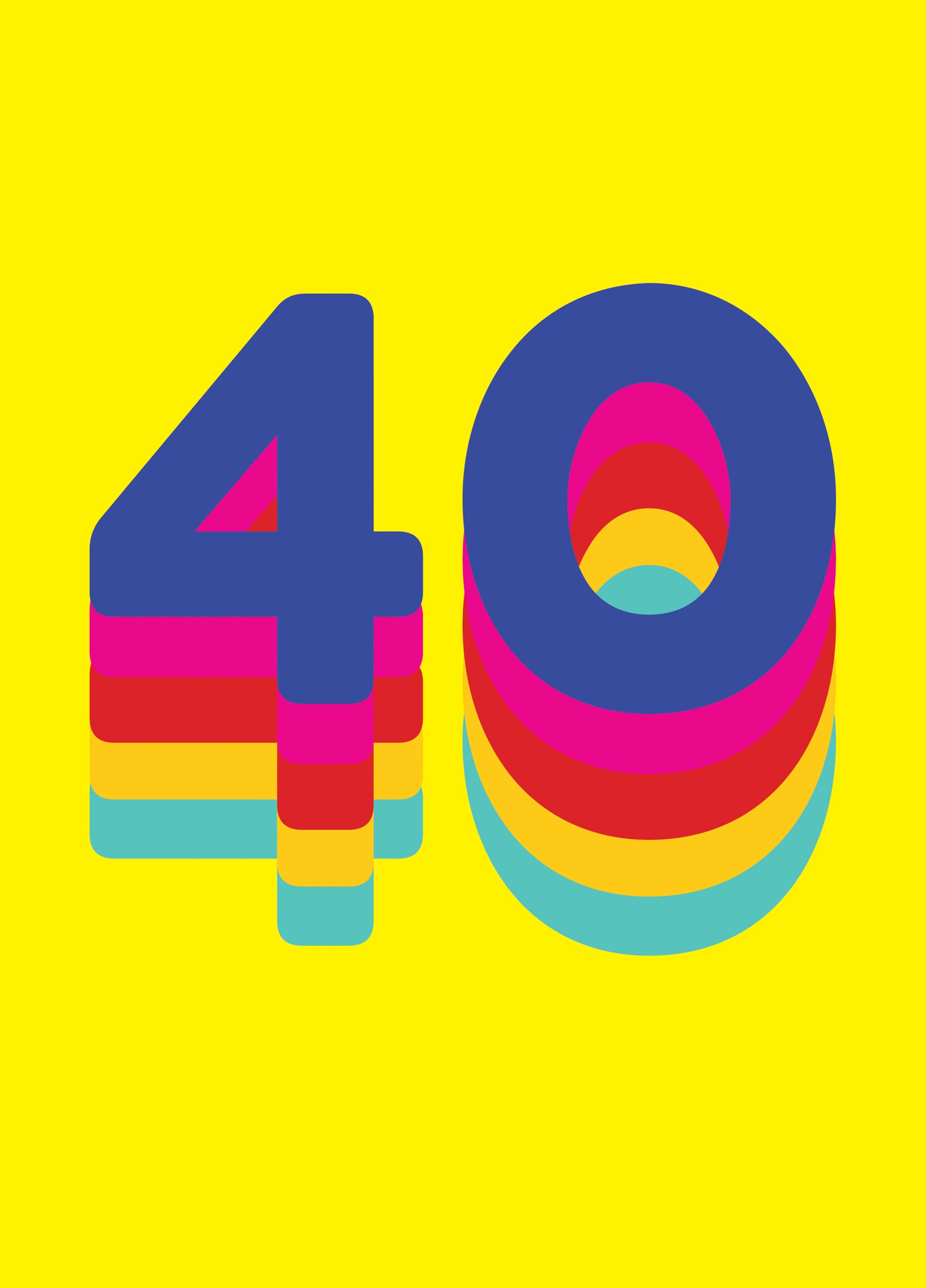 Rainbow 40 Card – Scribbler Cards & Gifts
