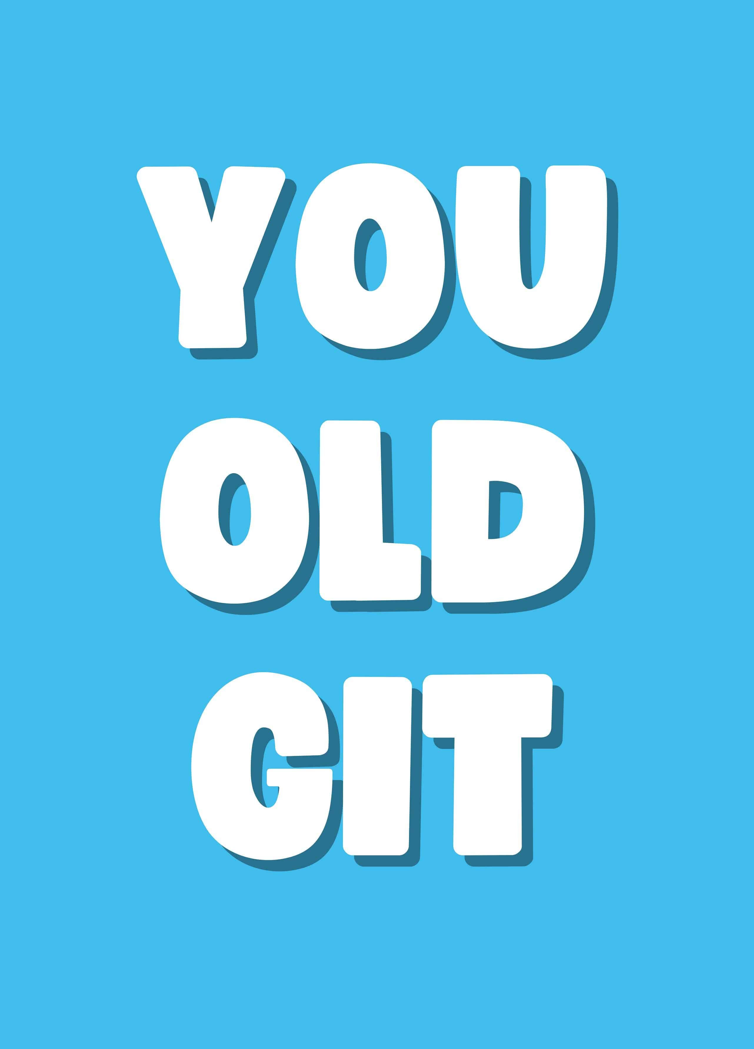 You Old Git Card – Scribbler Cards & Gifts