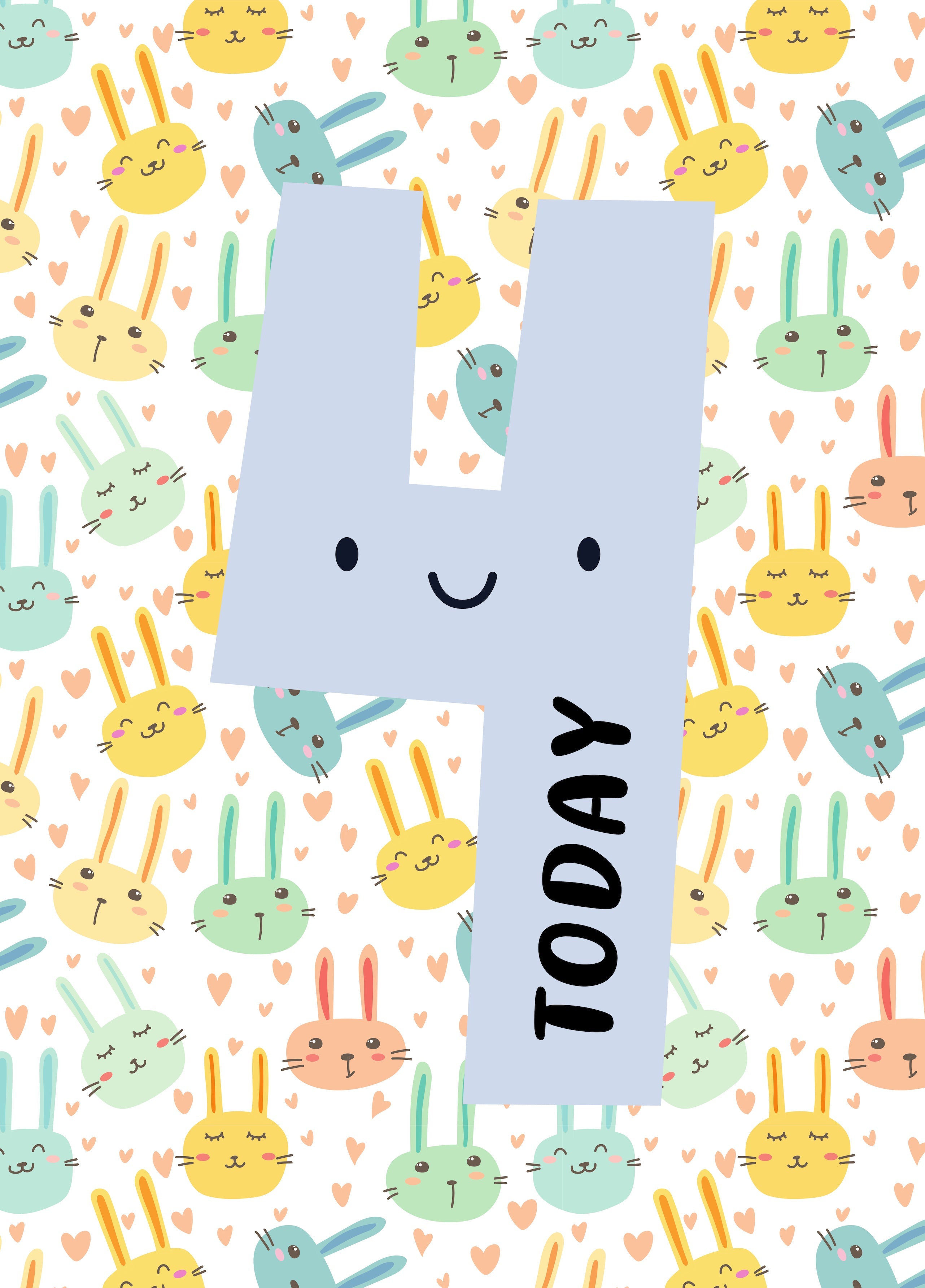 Four Today Age Birthday Card – Scribbler Cards & Gifts