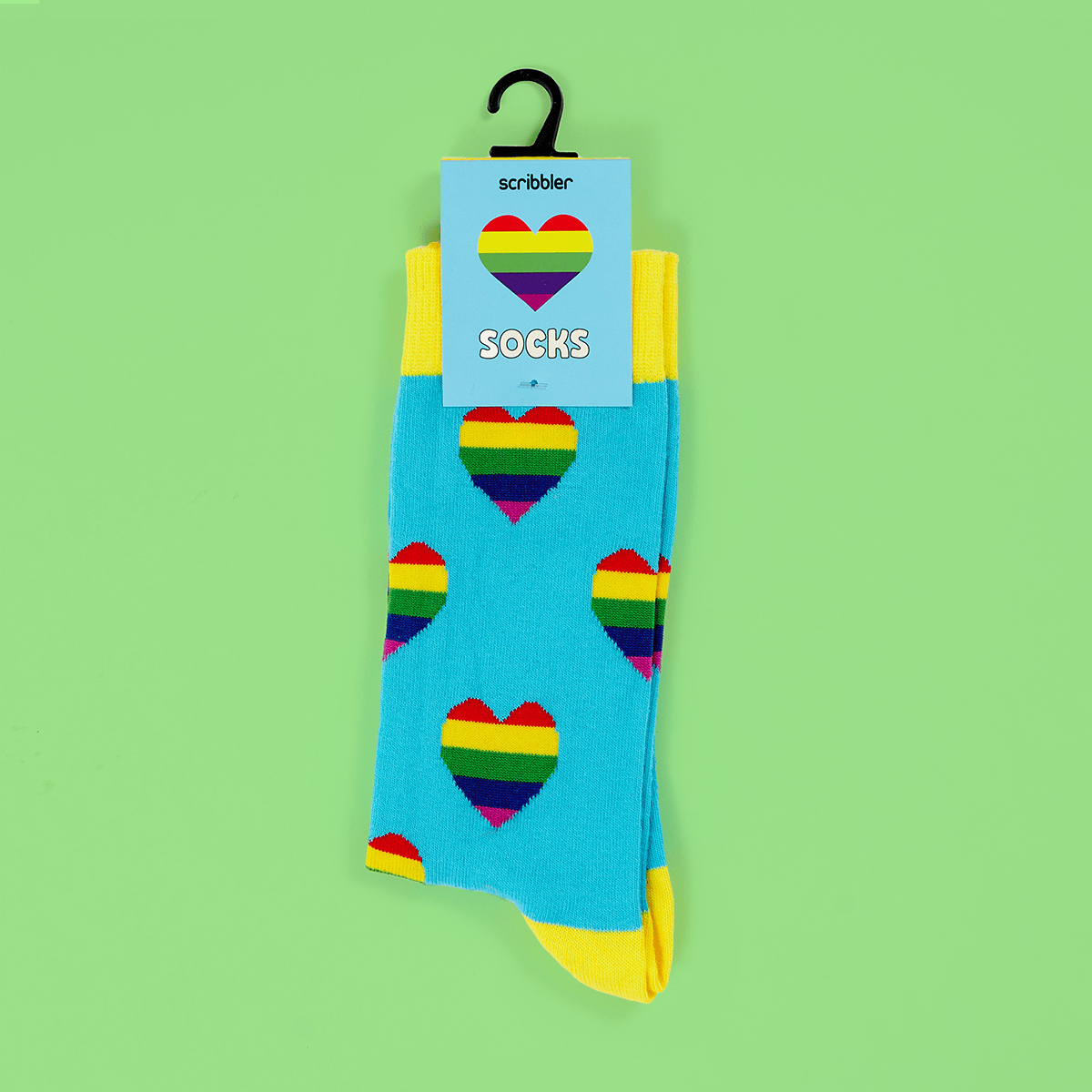 Rainbow Hearts Socks – Scribbler Cards & Gifts