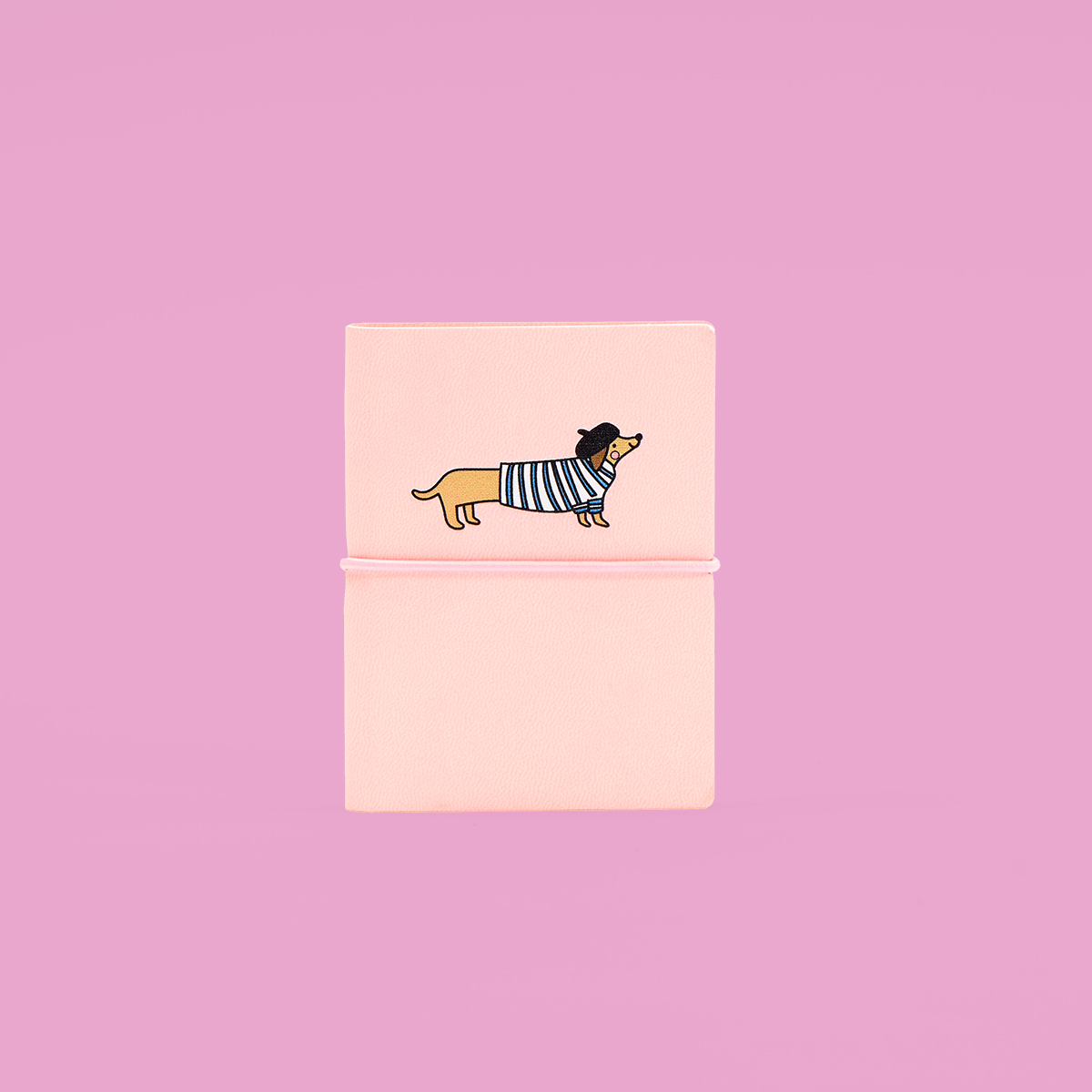 A7 Pink Sausage Dog Notebook – Scribbler Cards & Gifts