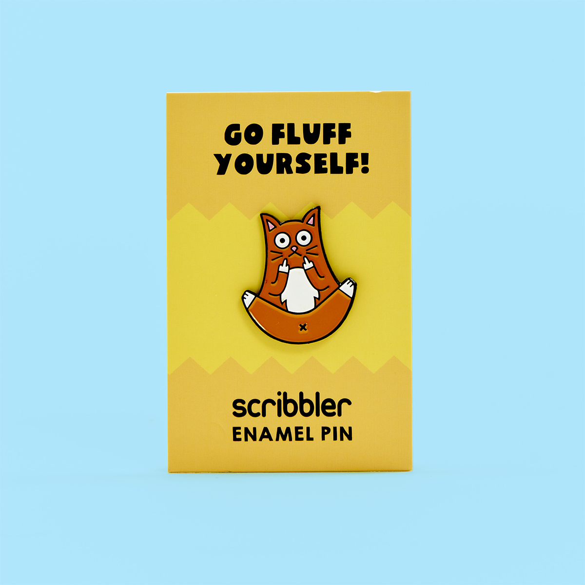 Fluff Yourself Pin Badge – Scribbler Cards & Gifts