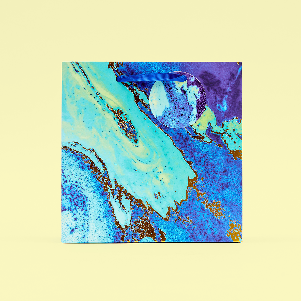 Blue Marble Medium Gift Bag – Scribbler Cards & Gifts