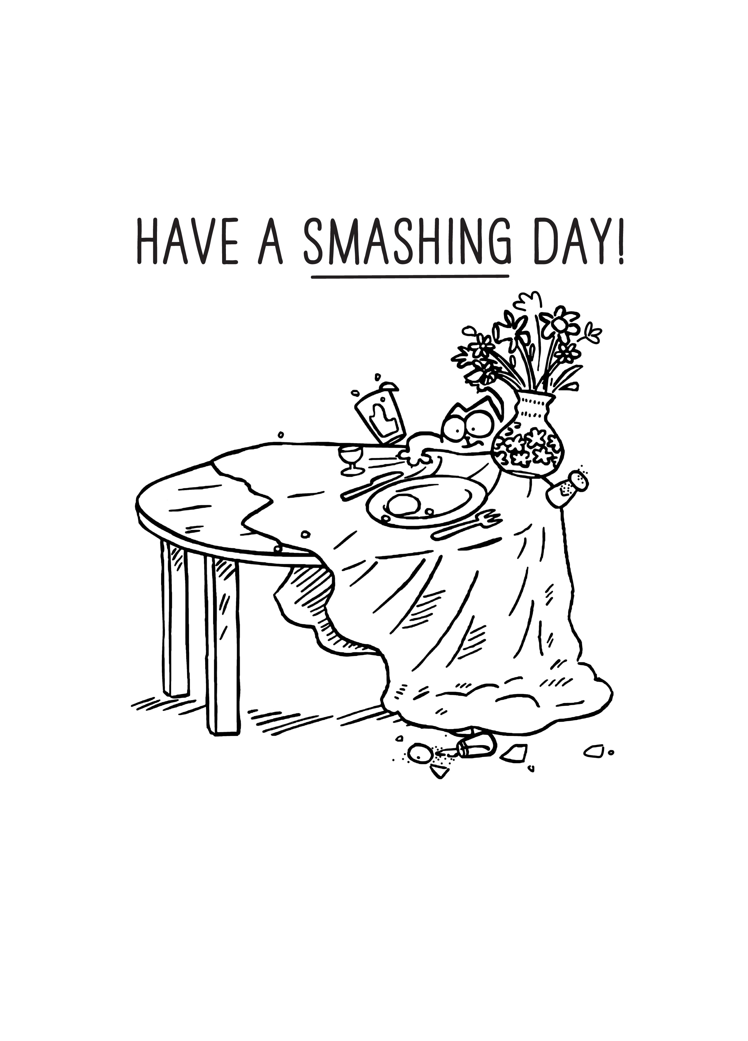 Simon's Cat Smashing Day Card – Scribbler Cards & Gifts