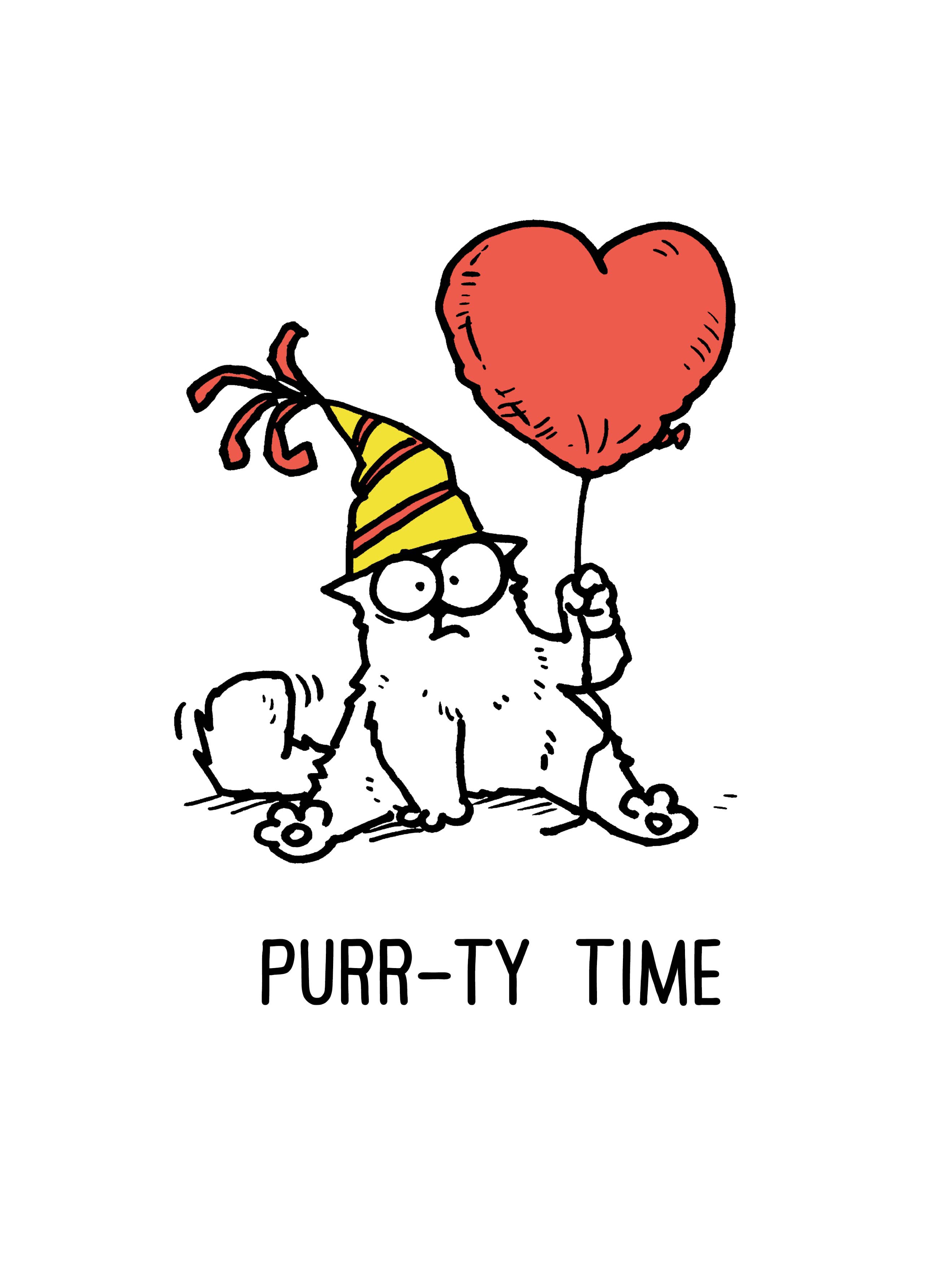 Simon's Cat Purr-ty Time Birthday Card – Scribbler Cards & Gifts