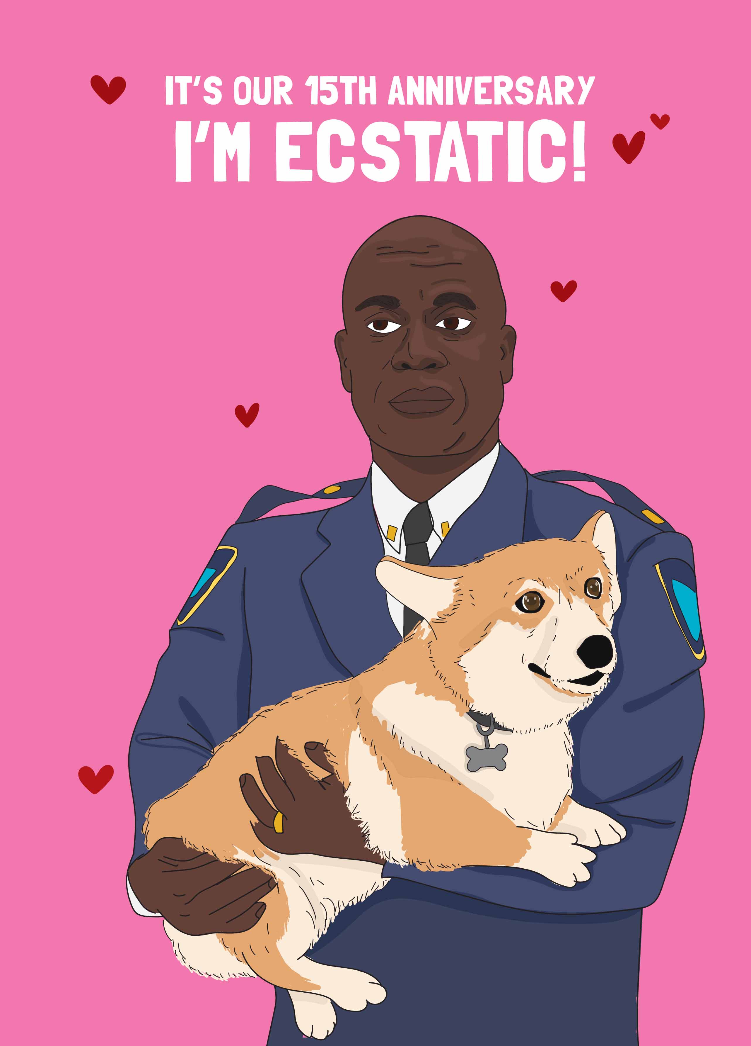 Fifteen Anniversary I'm Ecstatic Card – Scribbler Cards & Gifts