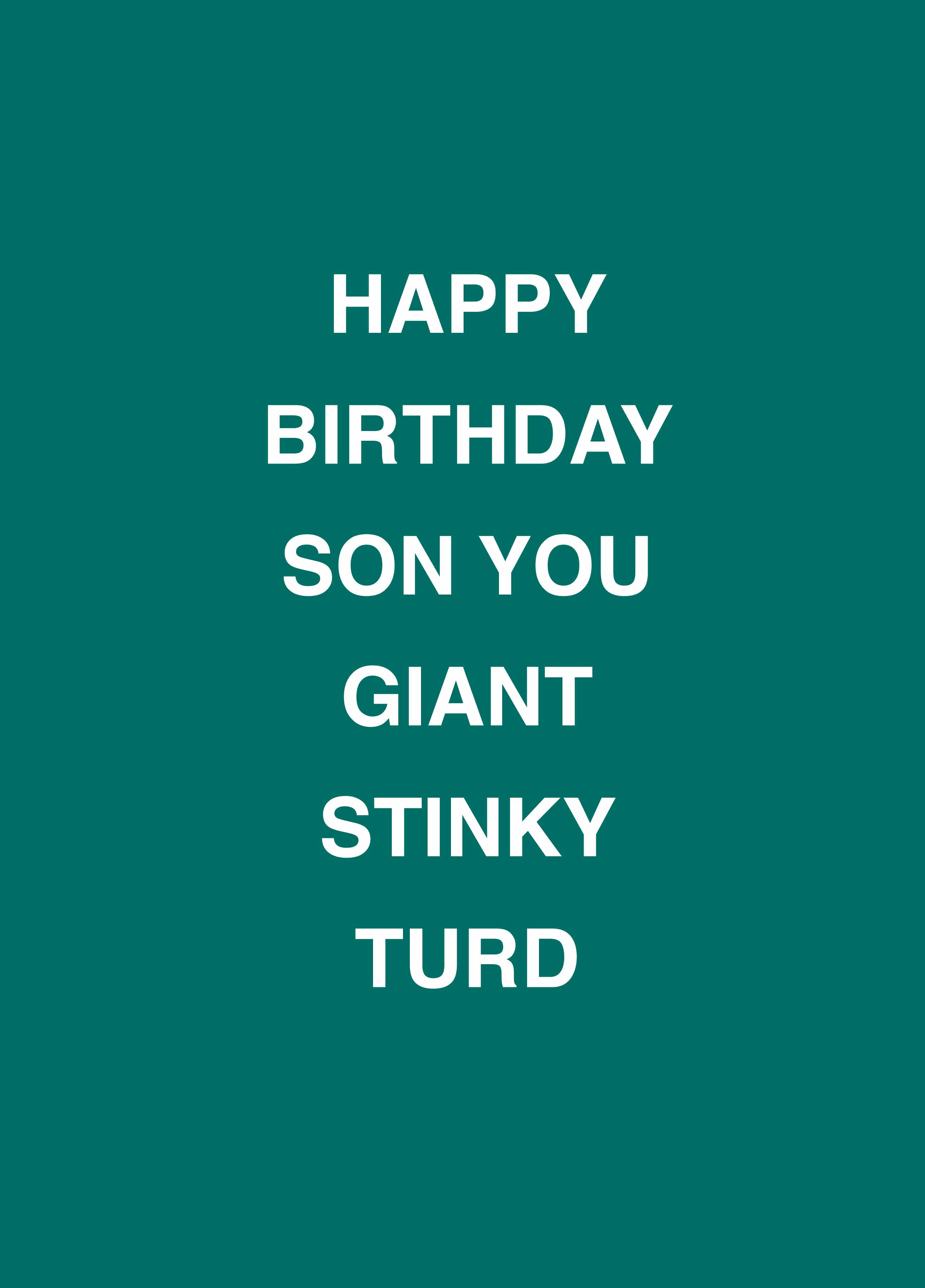 Son You Giant Stinky Turd Card – Scribbler Cards & Gifts