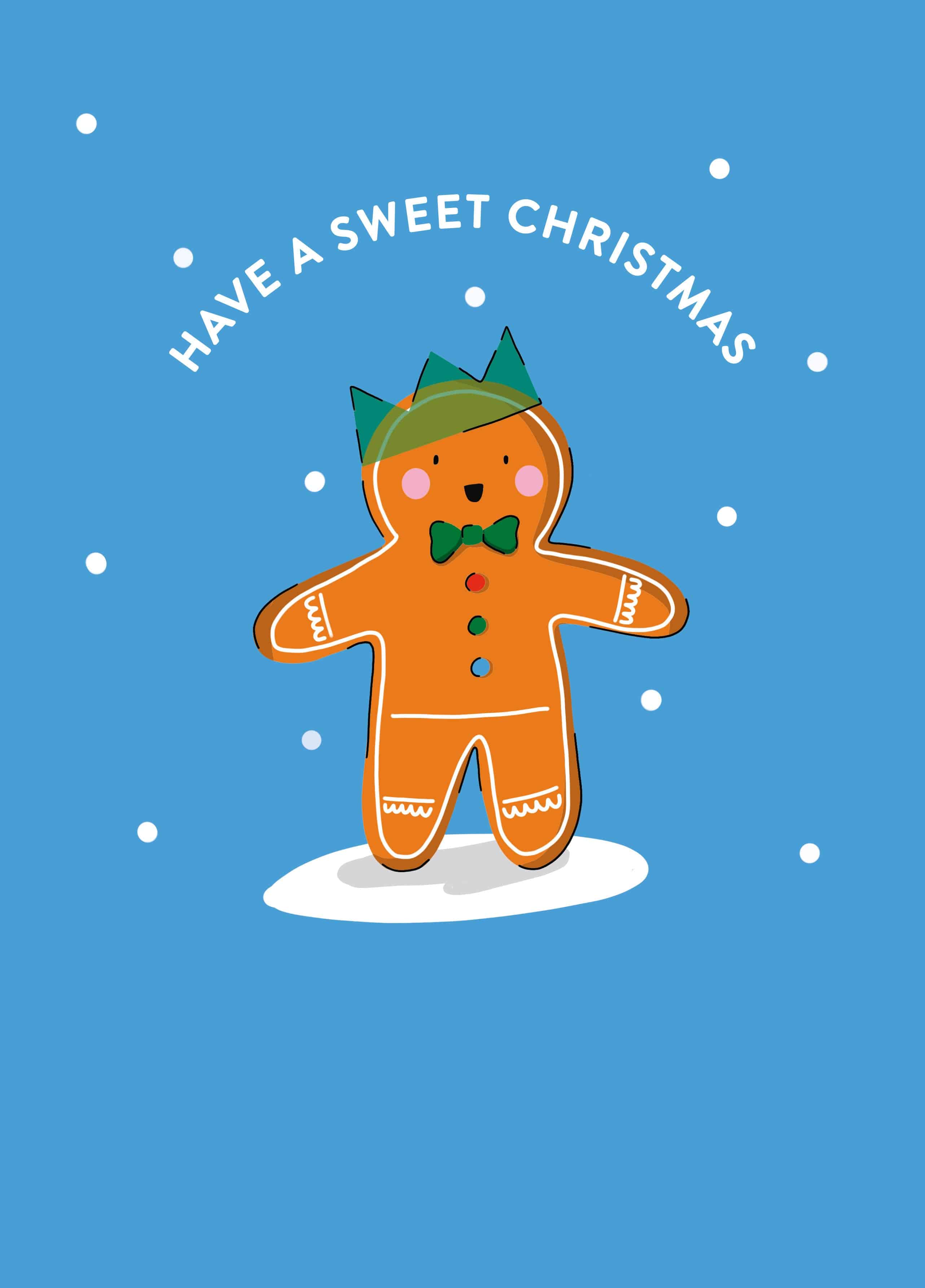 Blue Gingerbread Man Logo Buy Catherine Lansfield Blue Christmas