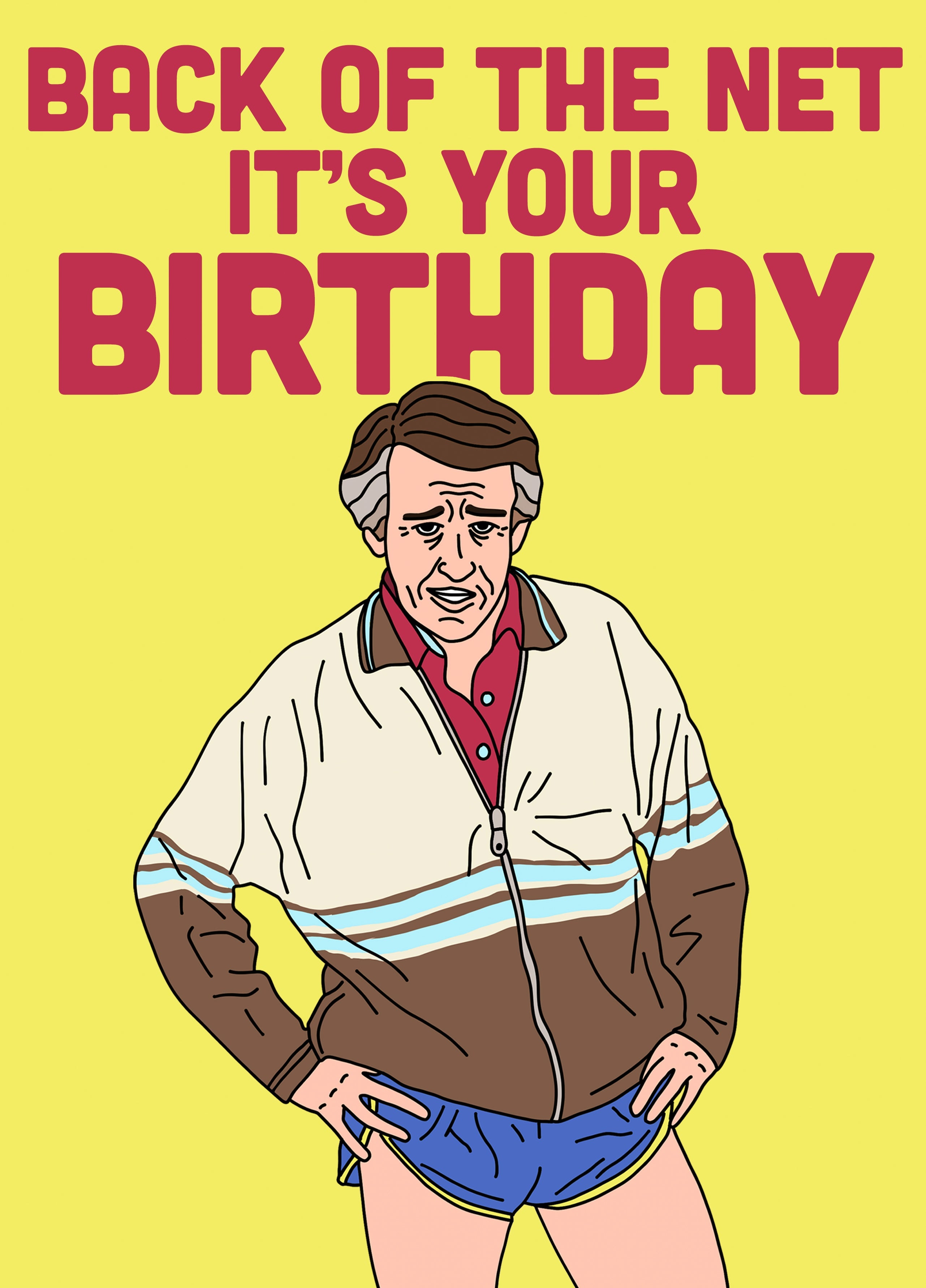 Alan Partridge Back Of The Net Card – Scribbler Cards & Gifts