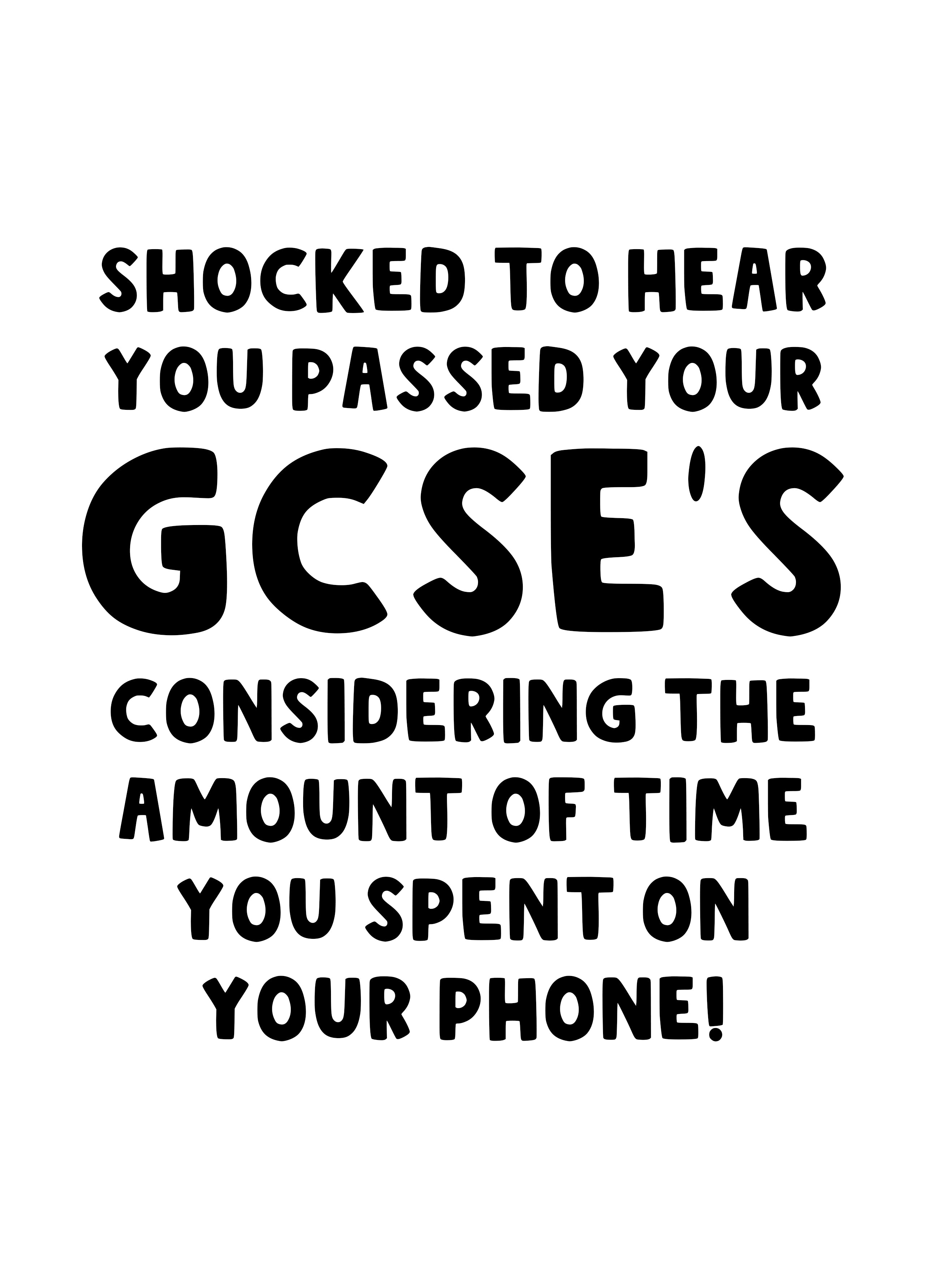 Passed Your GCSE Exams – Scribbler Cards & Gifts