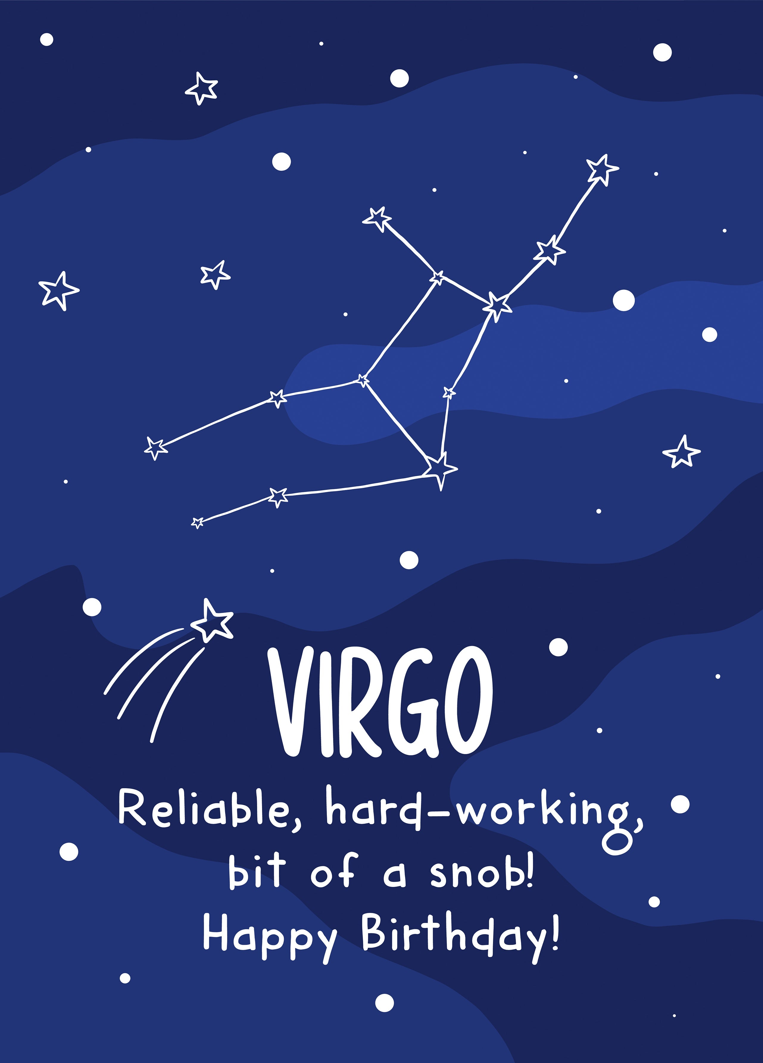 Virgo Rude Star Sign Zodiac Birthday Card – Scribbler Cards & Gifts