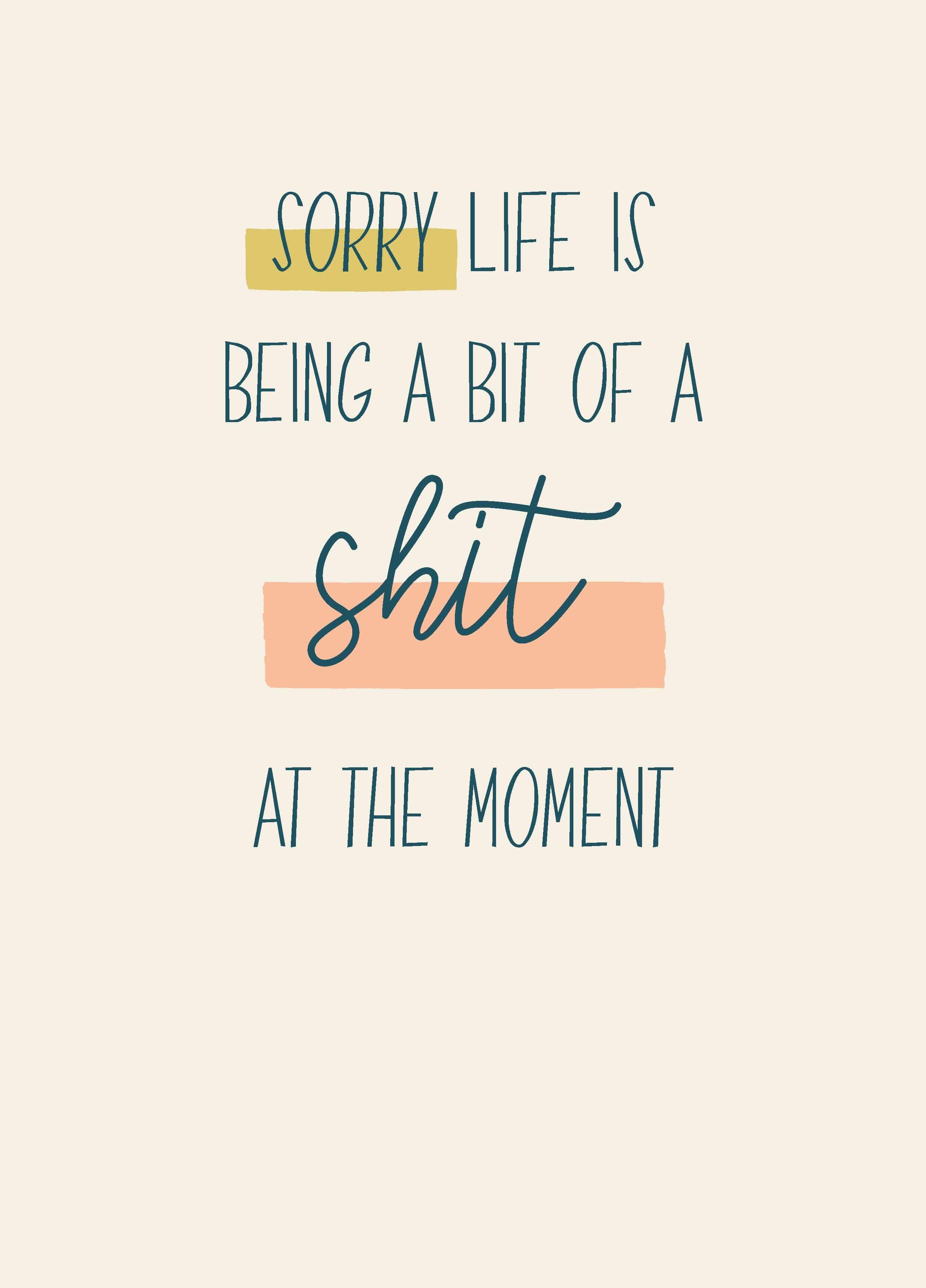 Life Shits Quotes On A Serious Note, The Only Thing Life Is Teaching