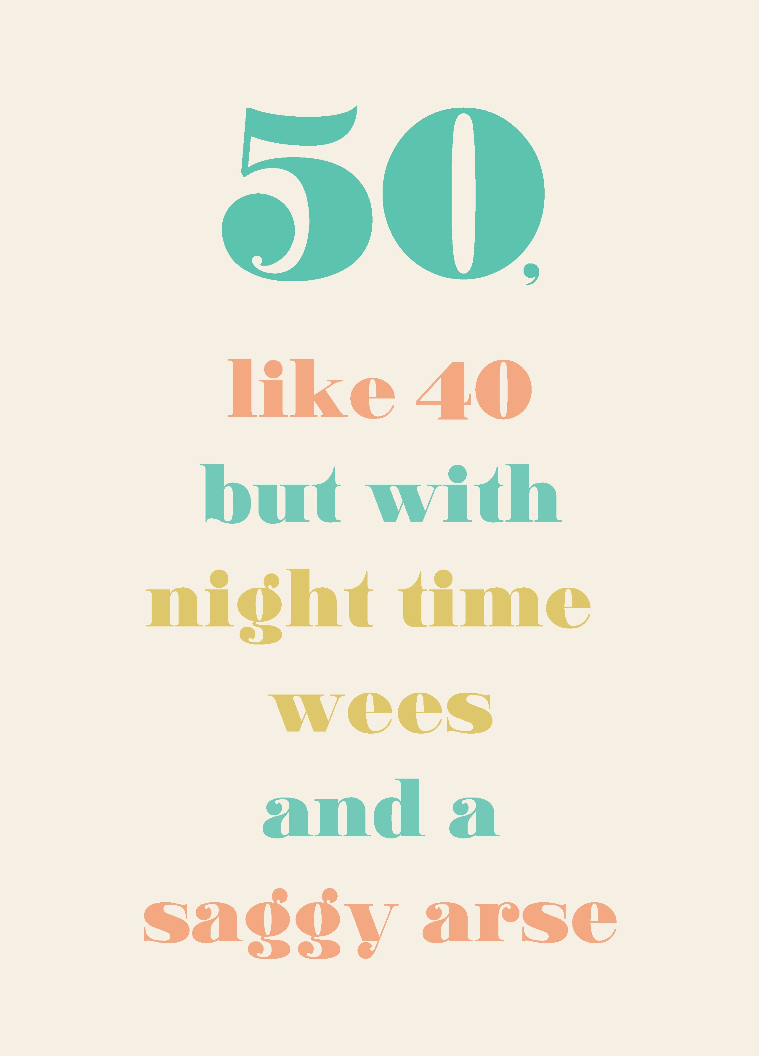 50 Like 40 Card – Scribbler Cards & Gifts