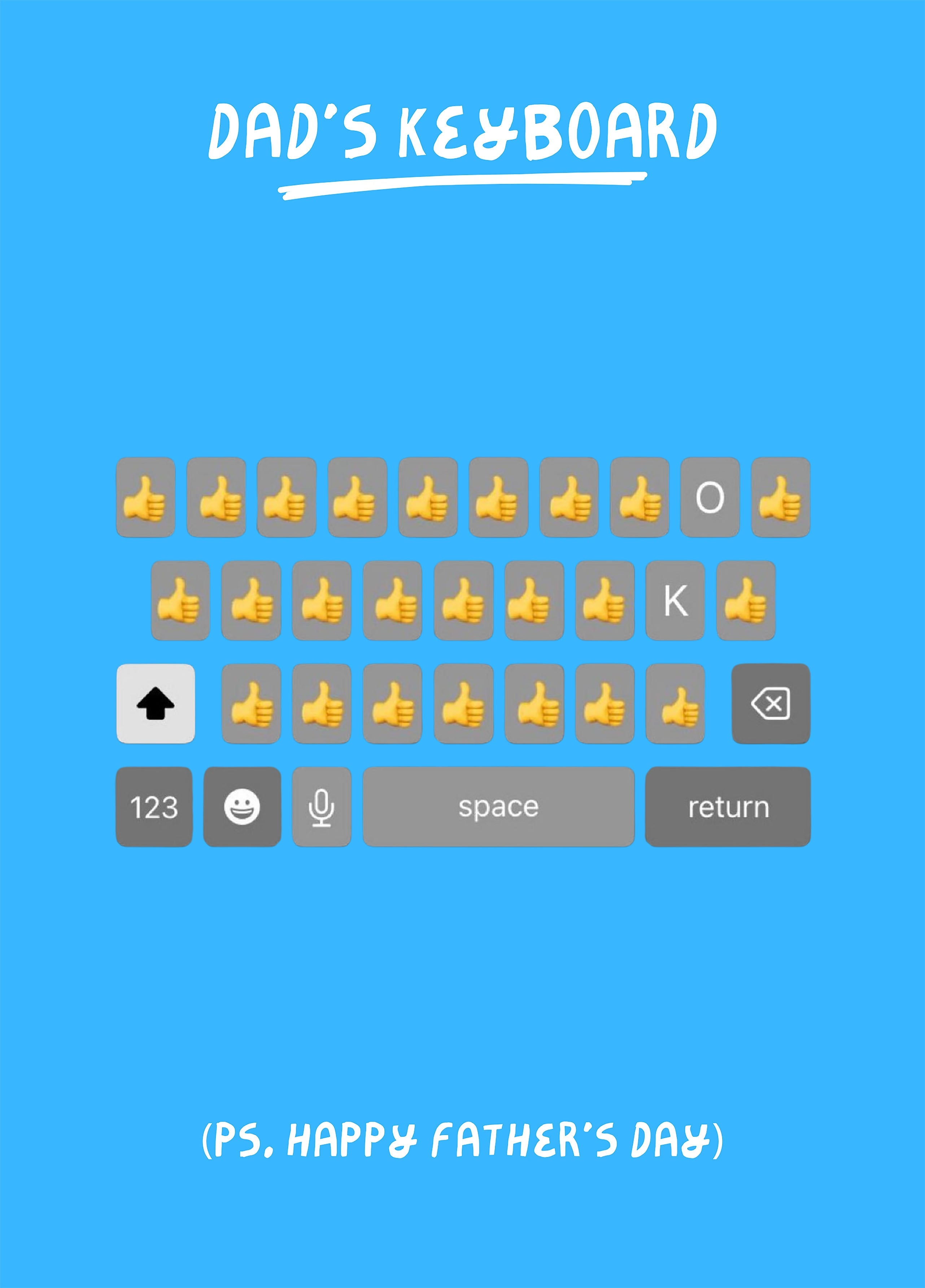 Dad's Keyboard Father's Day Card – Scribbler Cards & Gifts