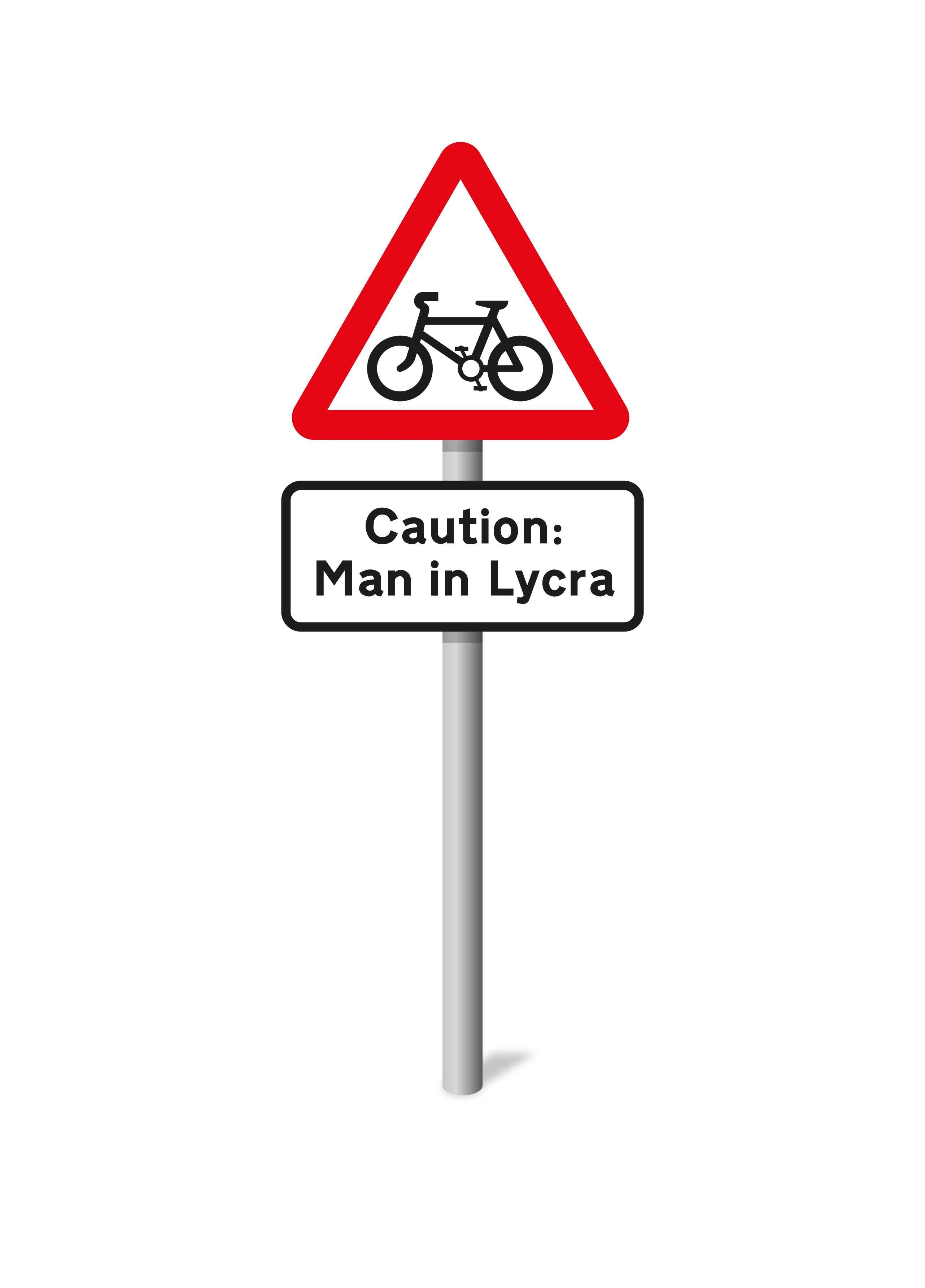 Caution: Man In Lycra Card – Scribbler Cards & Gifts