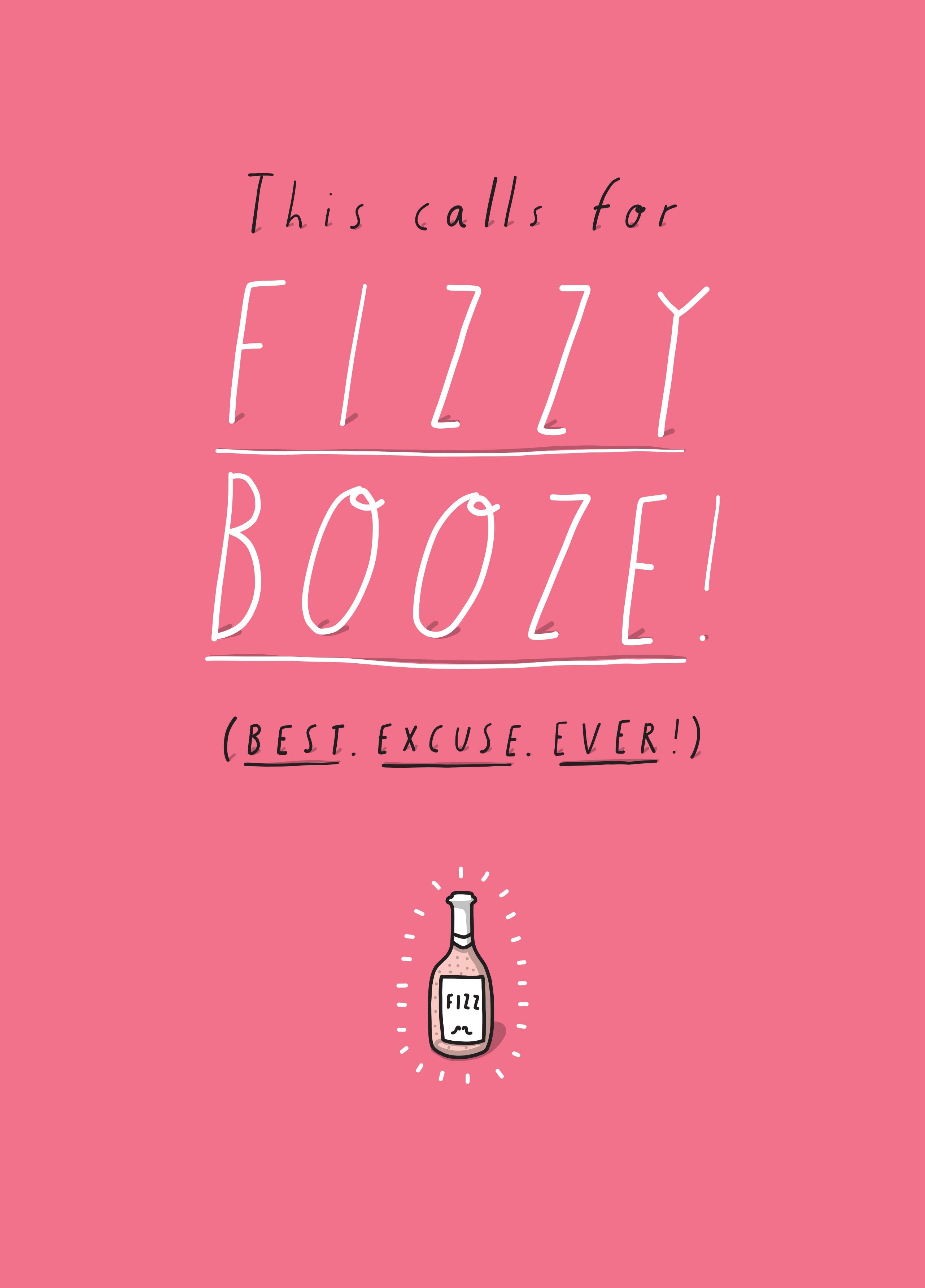 Fizzy Booze Card – Scribbler Cards & Gifts
