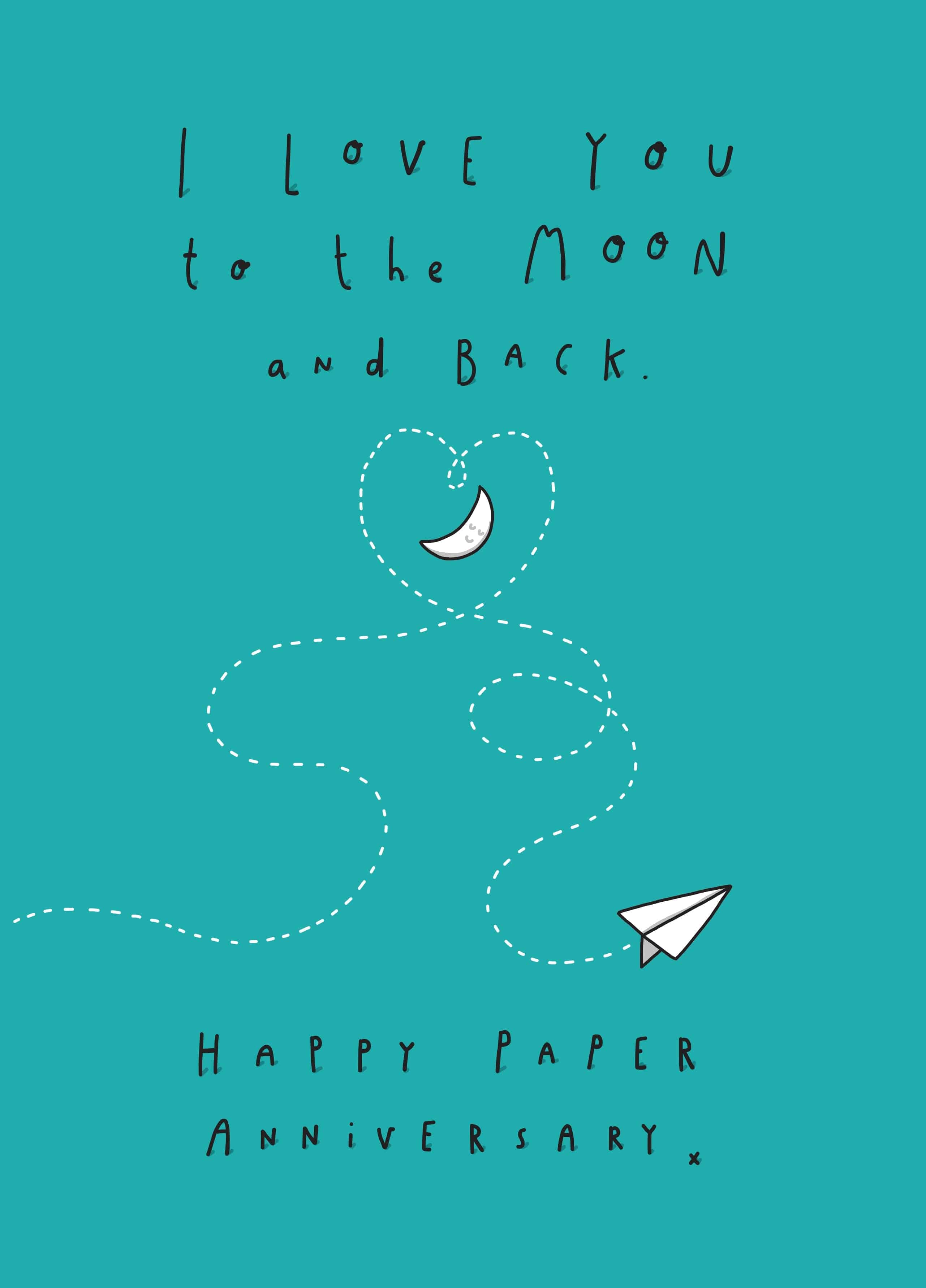 Happy Paper Anniversary Card – Scribbler Cards & Gifts