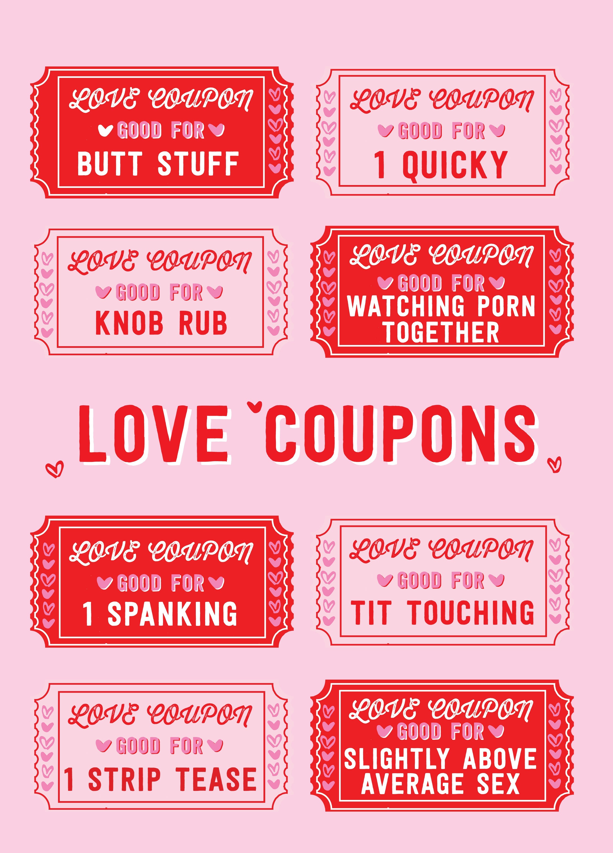 Love Coupons Card Scribbler Cards Gifts