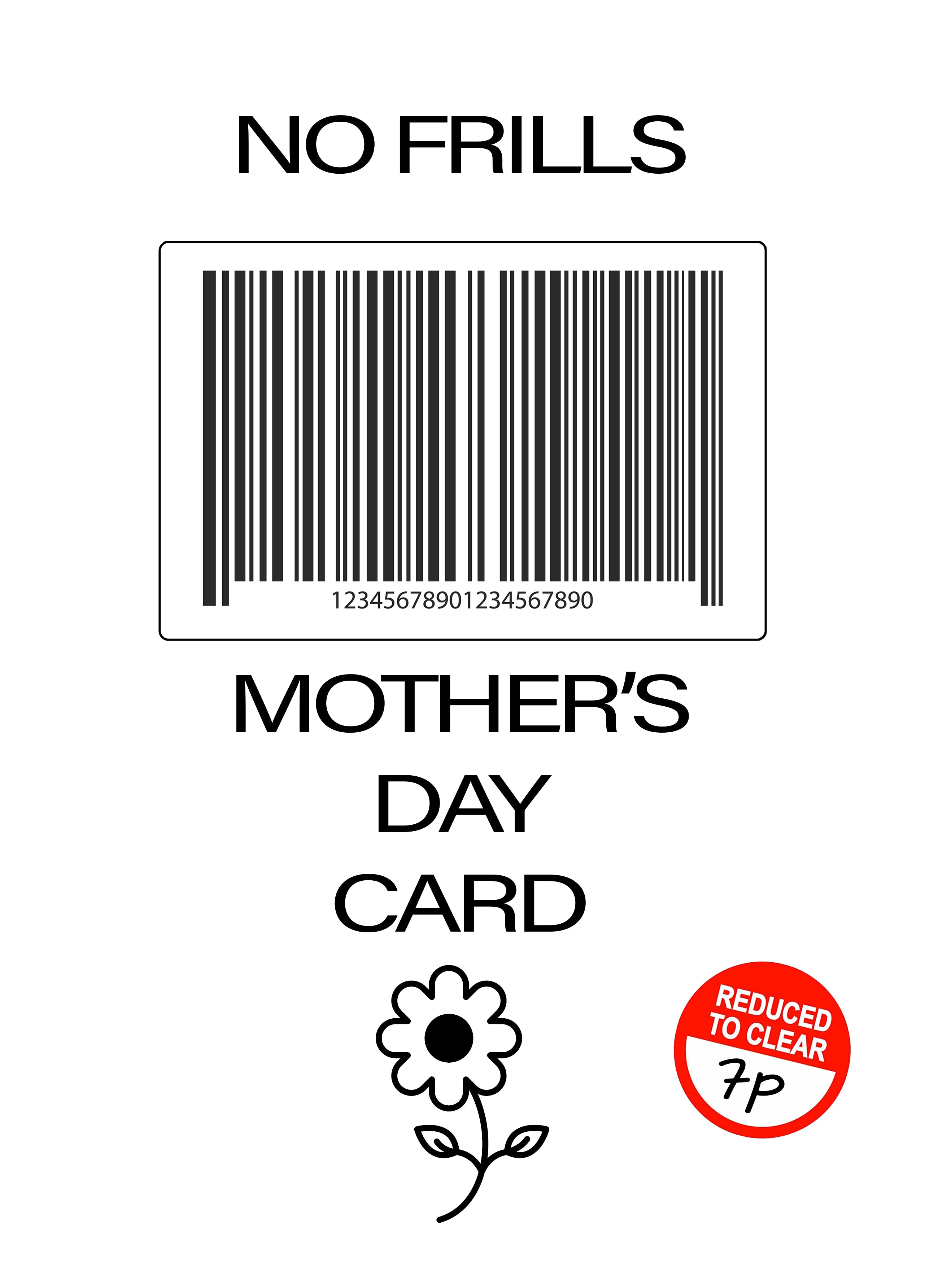 No Frills Mother's Day Card – Scribbler Cards & Gifts