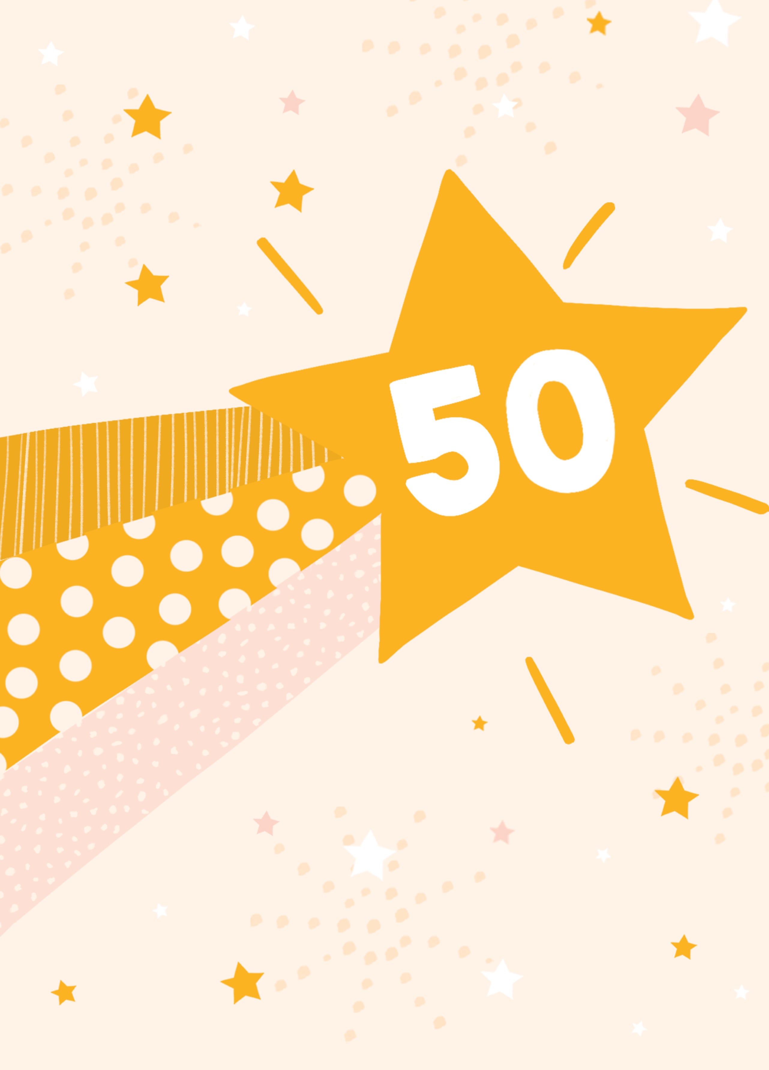 Shooting Star 50th Birthday Card – Scribbler Cards & Gifts