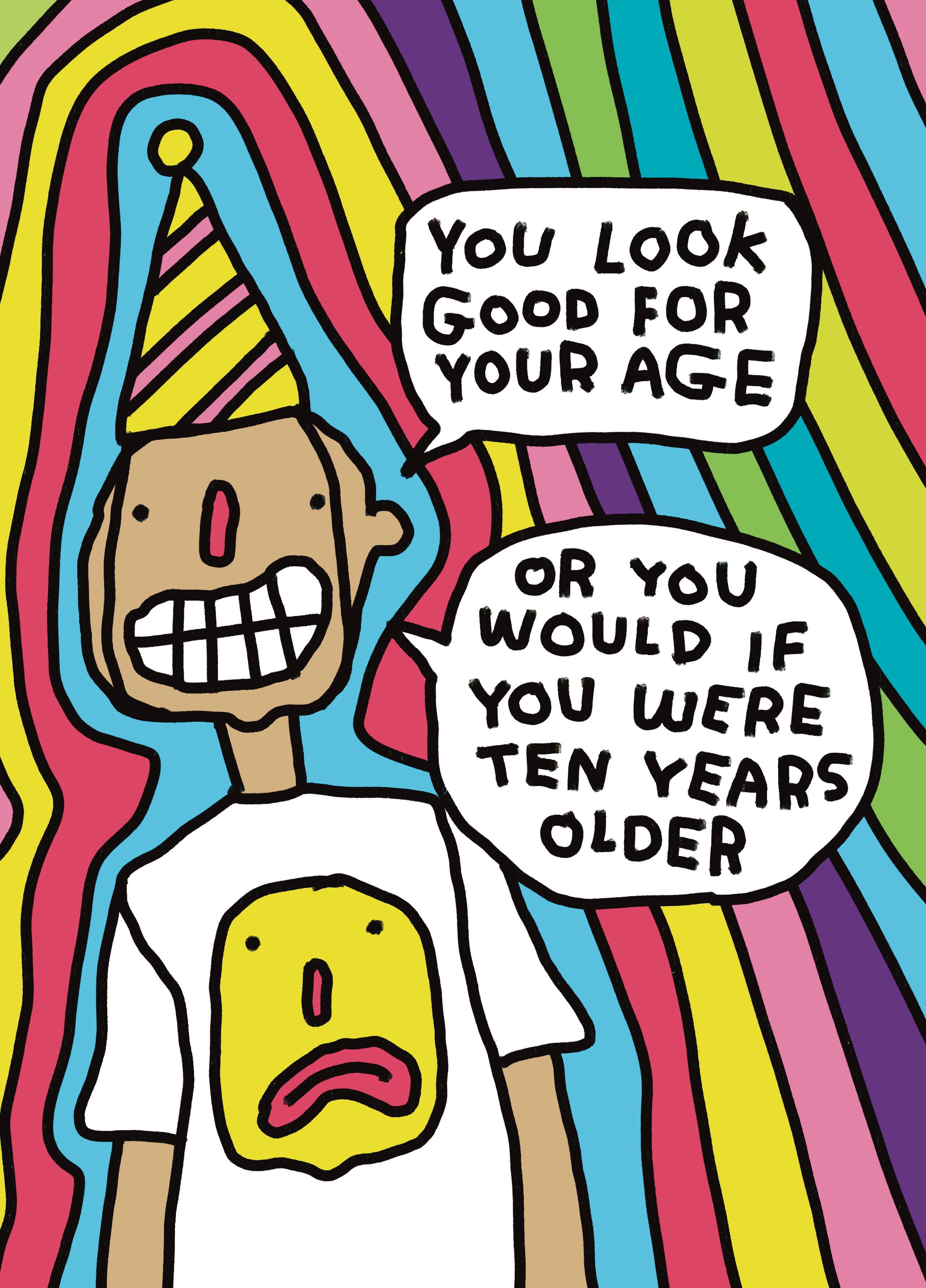 Zoe Bread Good For Your Age Card – Scribbler Cards & Gifts